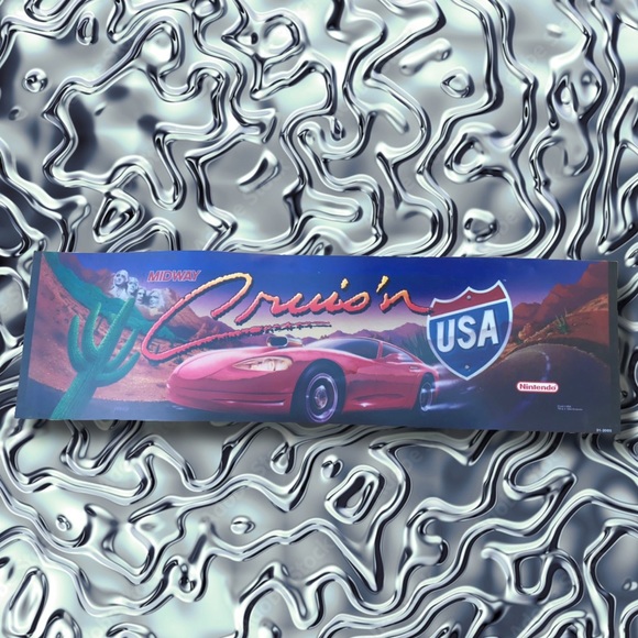 Wall Decor | Midway Nintendo Cruisn Usa Cruisin Arcade Video Game ...